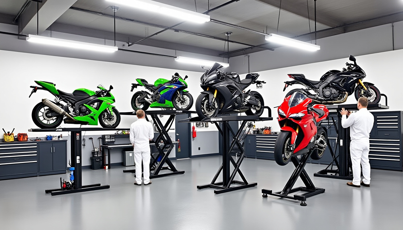 Top 10 des meilleurs lève-moto hydrauliques pour ateliers